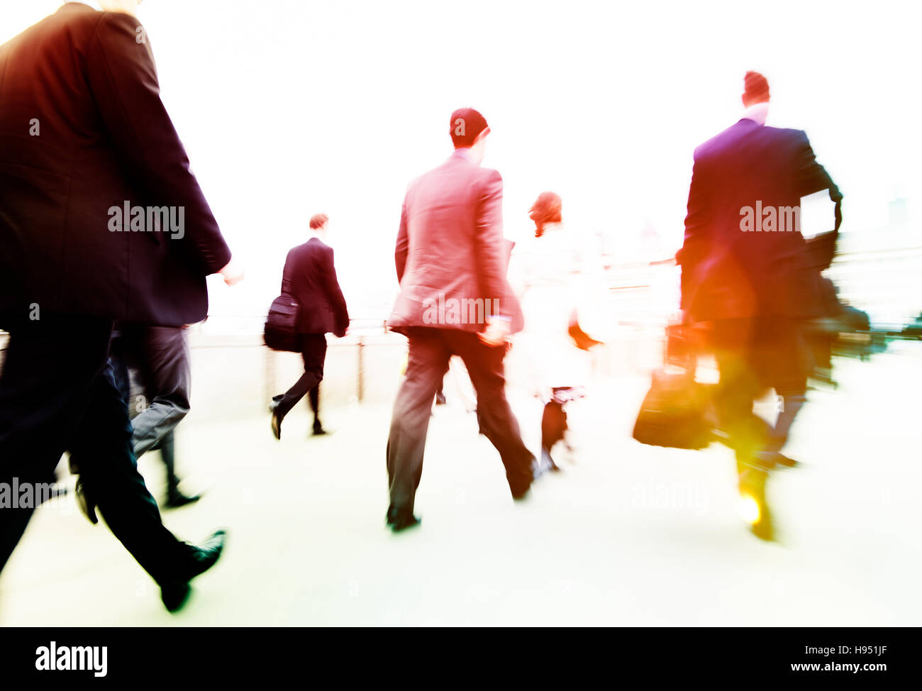 Commuter Business People Commuter Crowd Walking Concept Stock Photo - Alamy