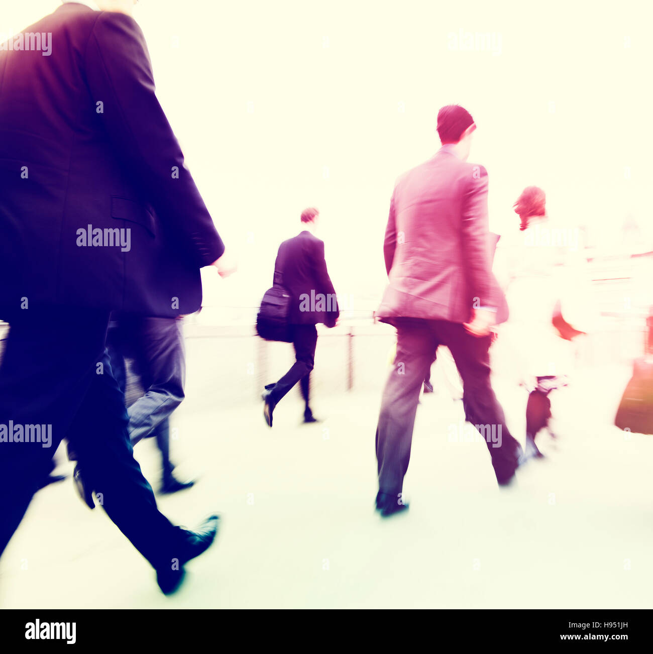 Commuter Business People Commuter Crowd Walking Concept Stock Photo - Alamy