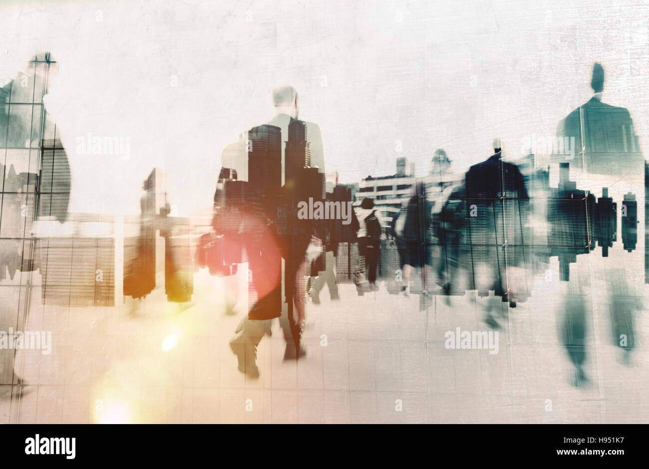 Business People Commuter Walking Travel Crowd Concept Stock Photo - Alamy