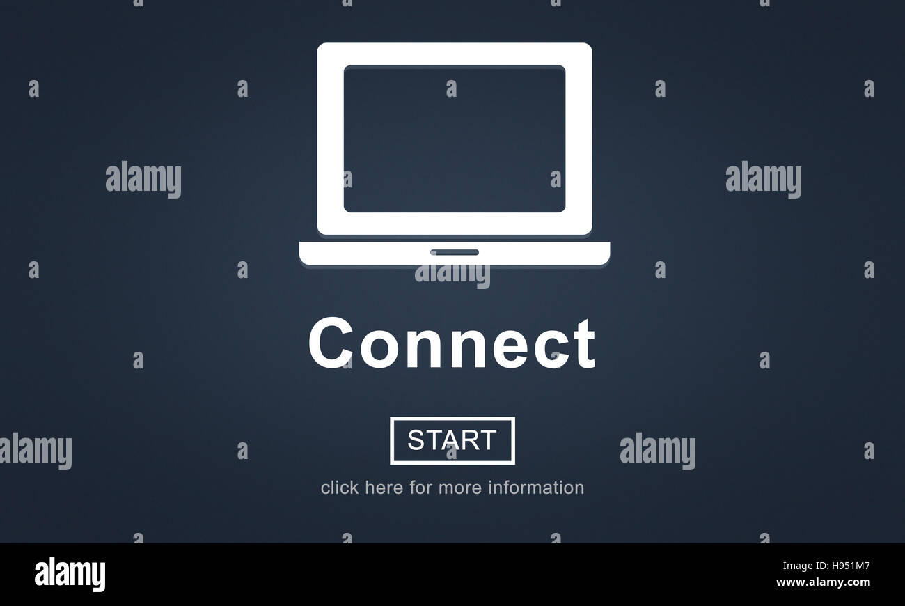 Connect Online Internet Social Media Concept Stock Photo - Alamy