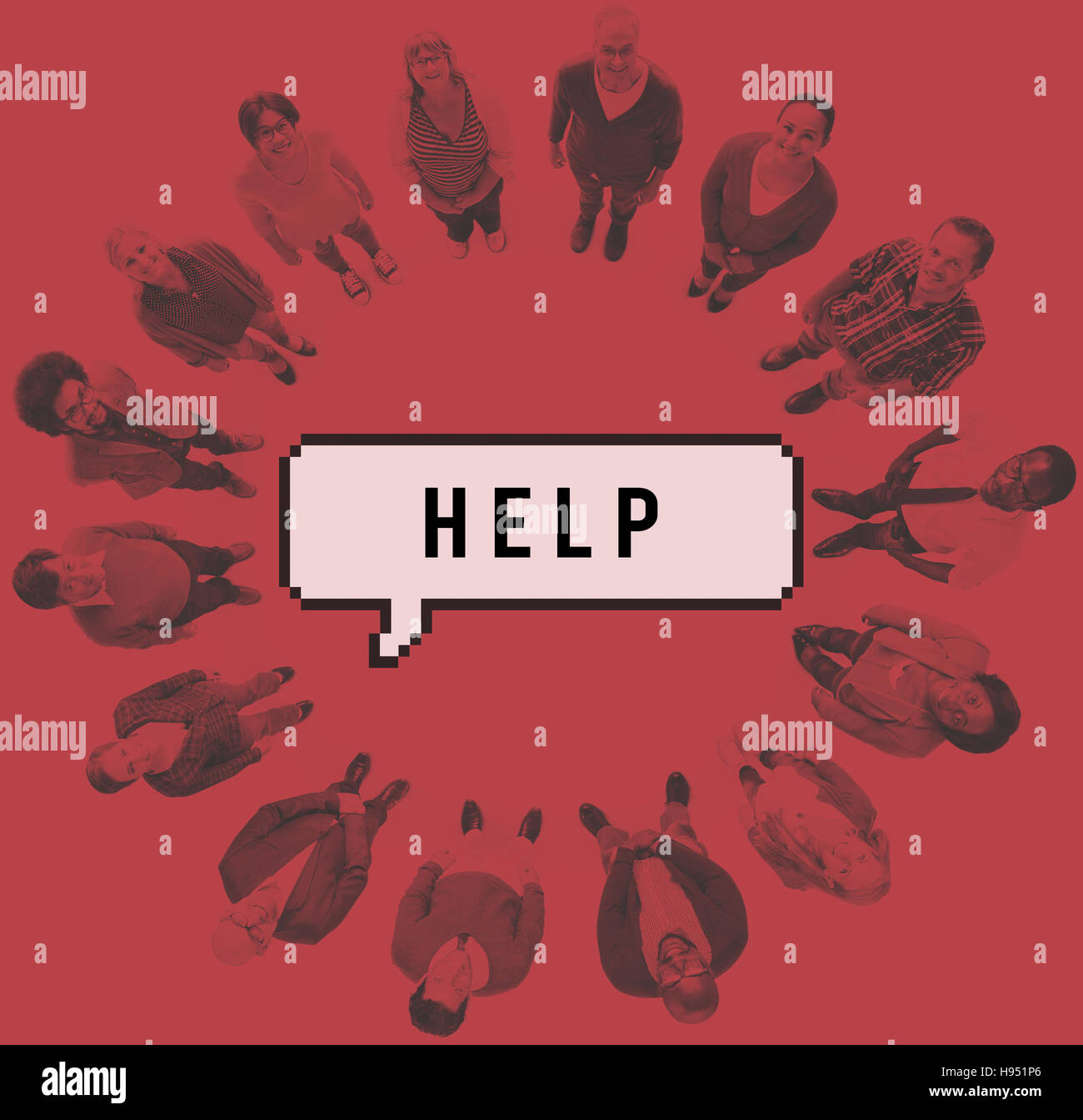 Help Helping Supporting Service Concept Stock Photo - Alamy