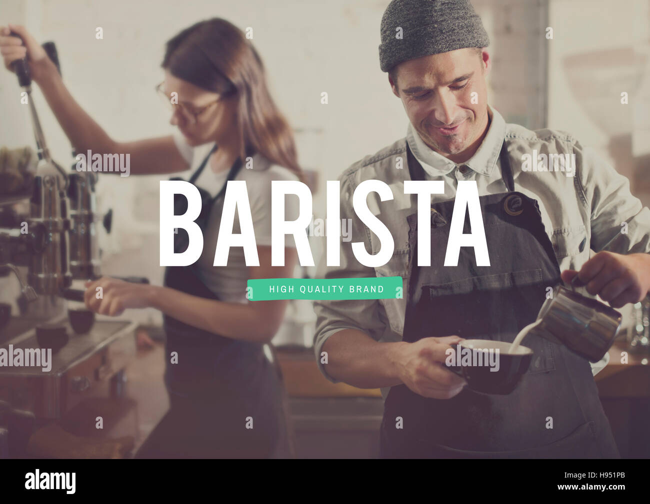 Coffee Time Cafe Break Barista Concept Stock Photo - Alamy