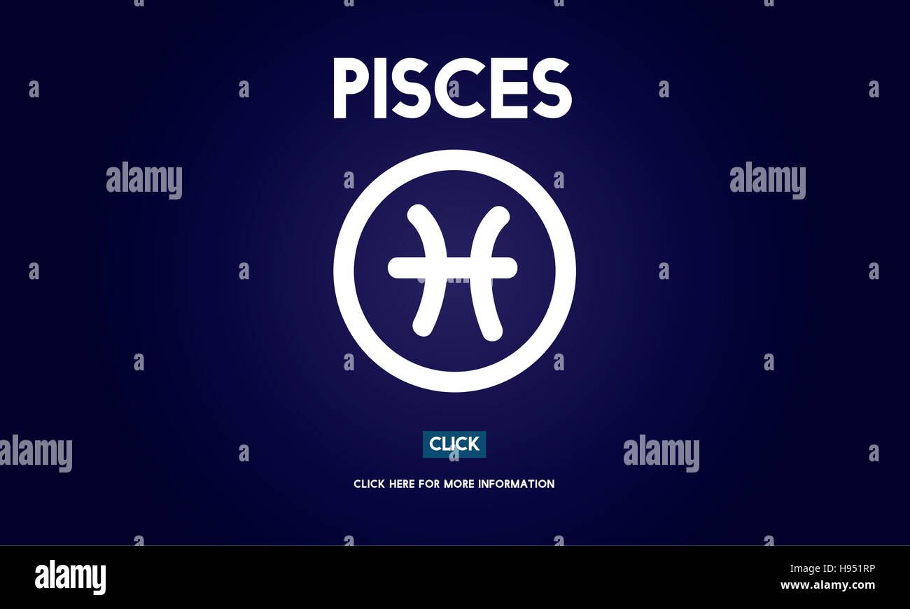 Pisces Astrological Astronomy Constellation Icon Concept Stock Photo ...