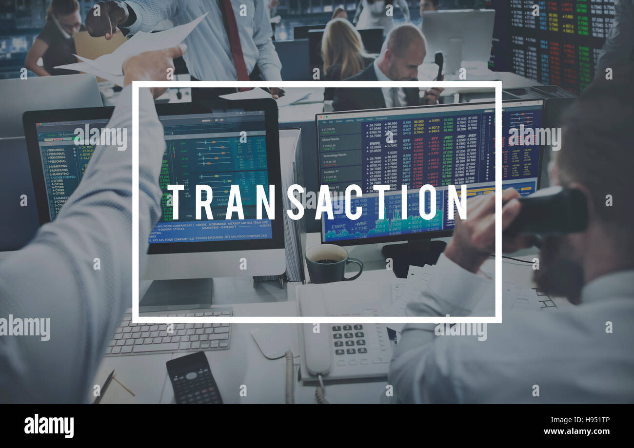 Transaction Dealing Finance Business Operation Concept Stock Photo - Alamy