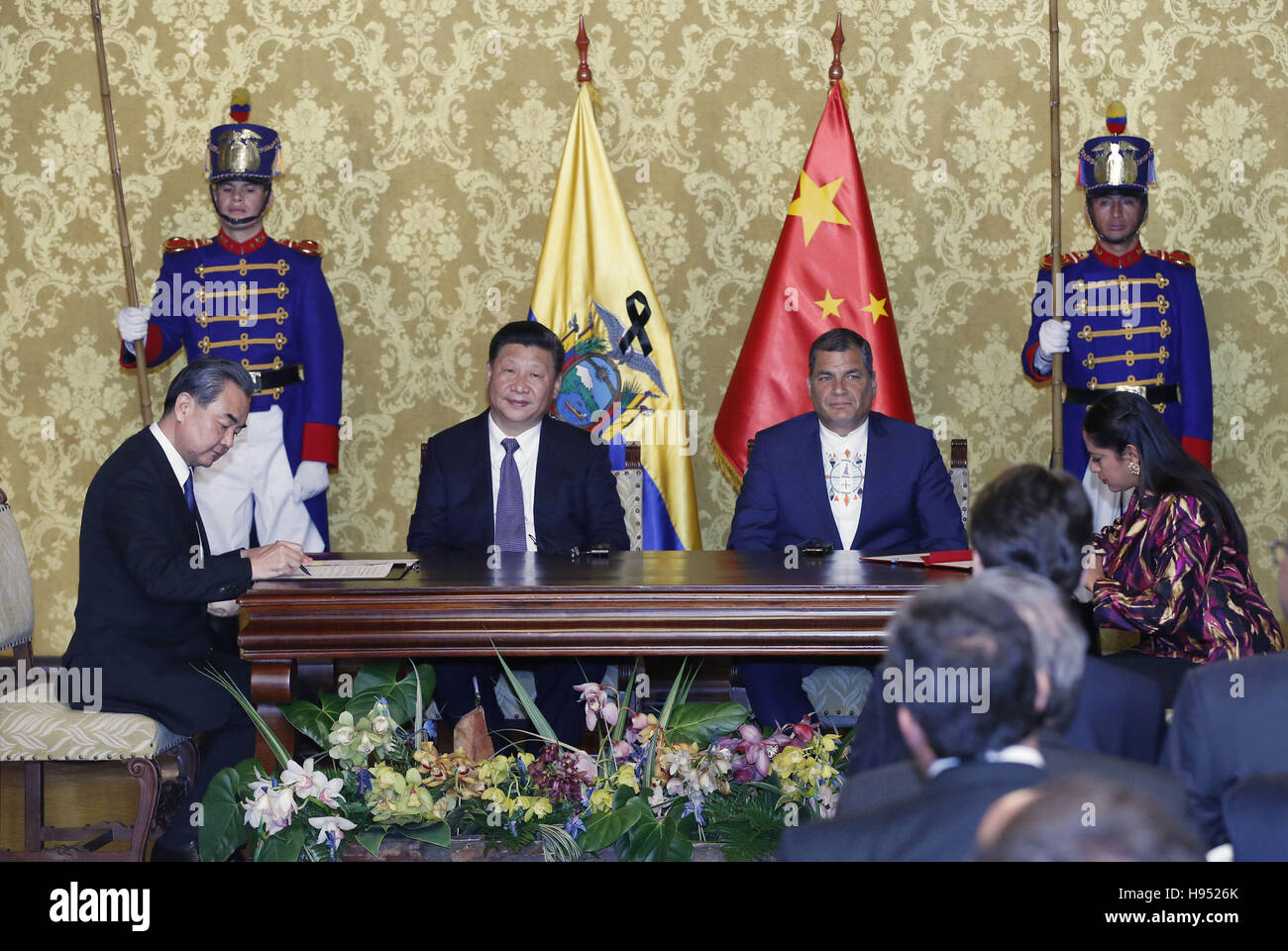 Quito, Ecuador. 17th Nov, 2016. Chinese President Xi Jinping and ...