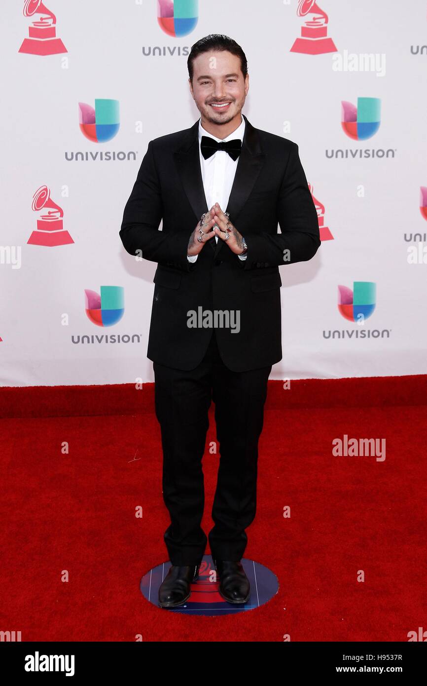 Las Vegas, NV, USA. 17th Nov, 2016. J Balvin at arrivals for 17th ...