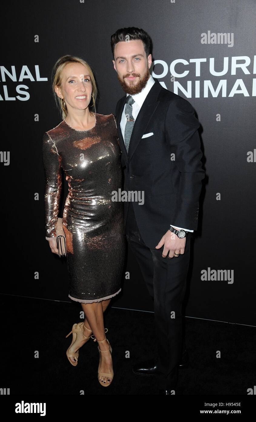 New York, NY, USA. 17th Nov, 2016. Sam Taylor Johnson, Aaron Taylor ...