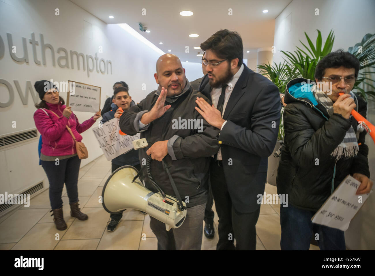 London, UK. 18th November 2016. Security push CAIWU General Secretary ...