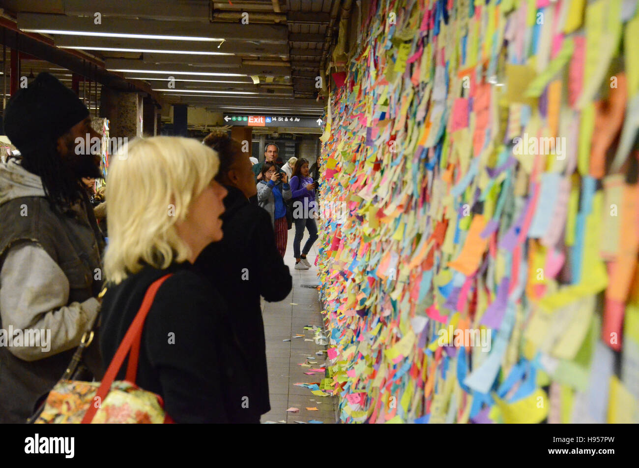 'Subway Therapy' art project at Union Square simon leigh new york 18th ...
