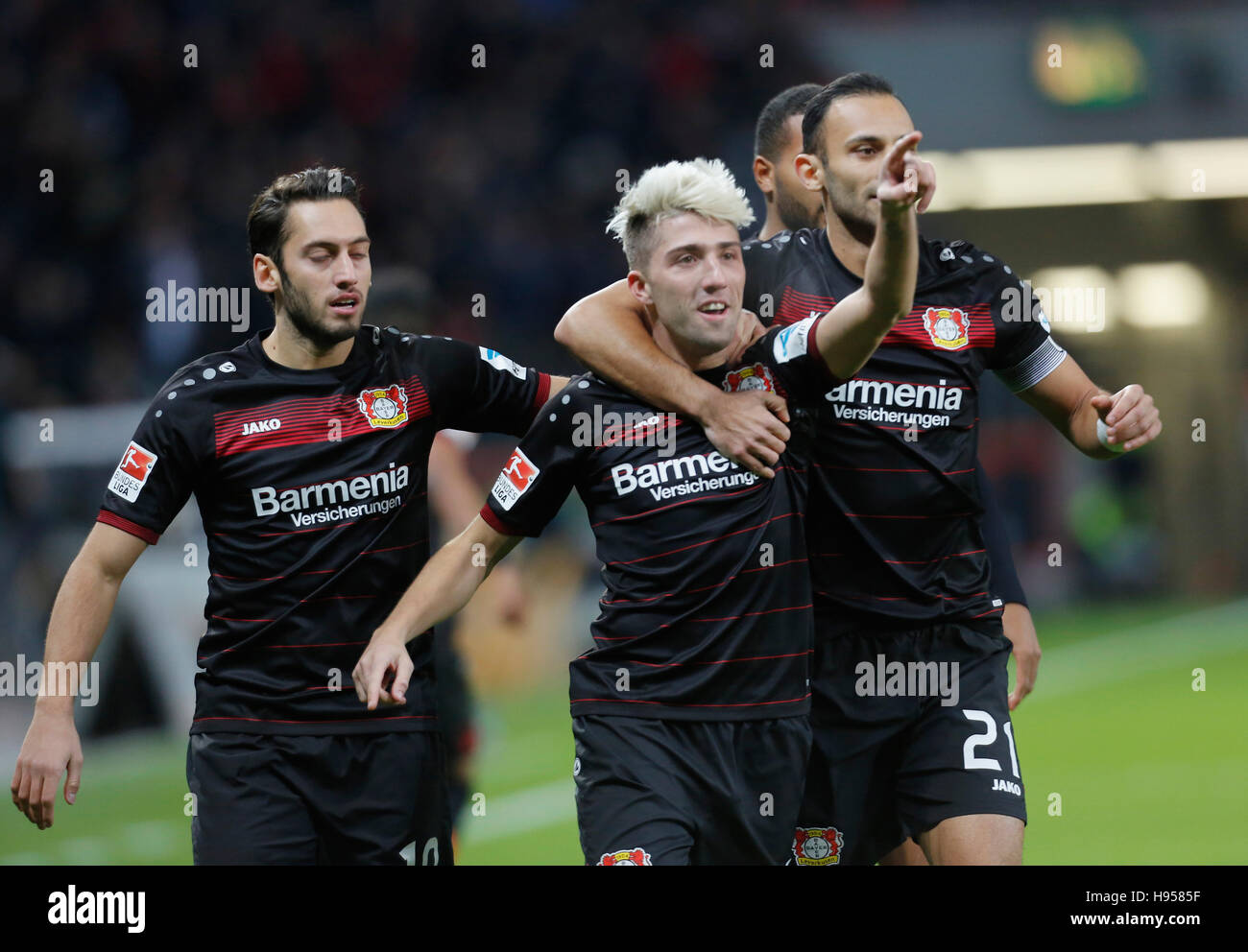 Leverkusen, Germany 18.11.2016, Bundesliga matchday11, Bayer 04 ...