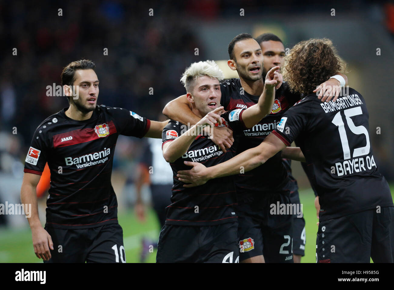 Leverkusen, Germany 18.11.2016, Bundesliga matchday11, Bayer 04 ...