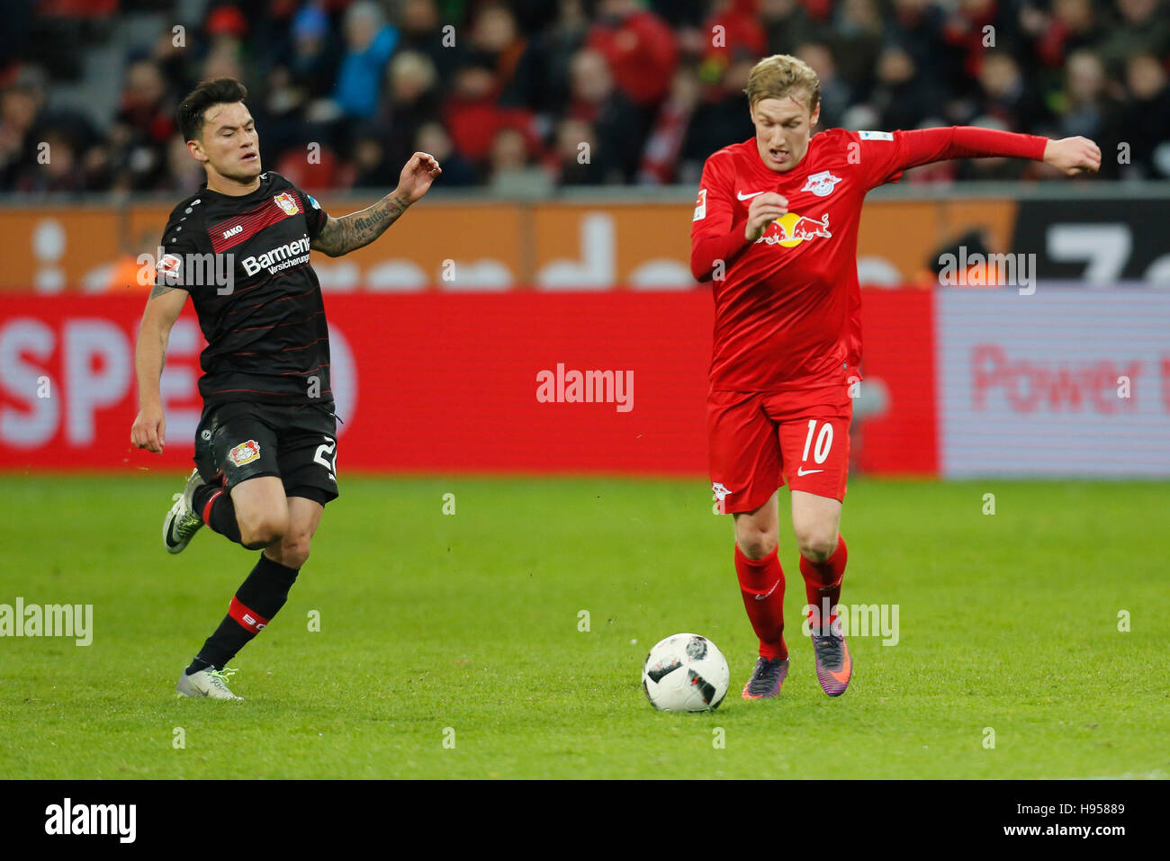Leverkusen, Germany 18.11.2016, Bundesliga matchday11, Bayer 04 ...