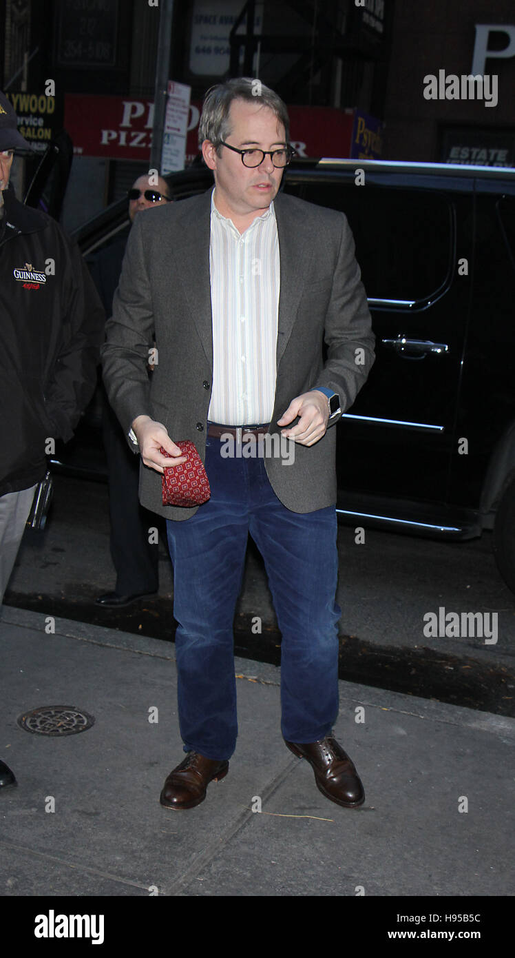 New York, New York, USA. 18th Nov, 2016. Matthew Broderick at Today ...