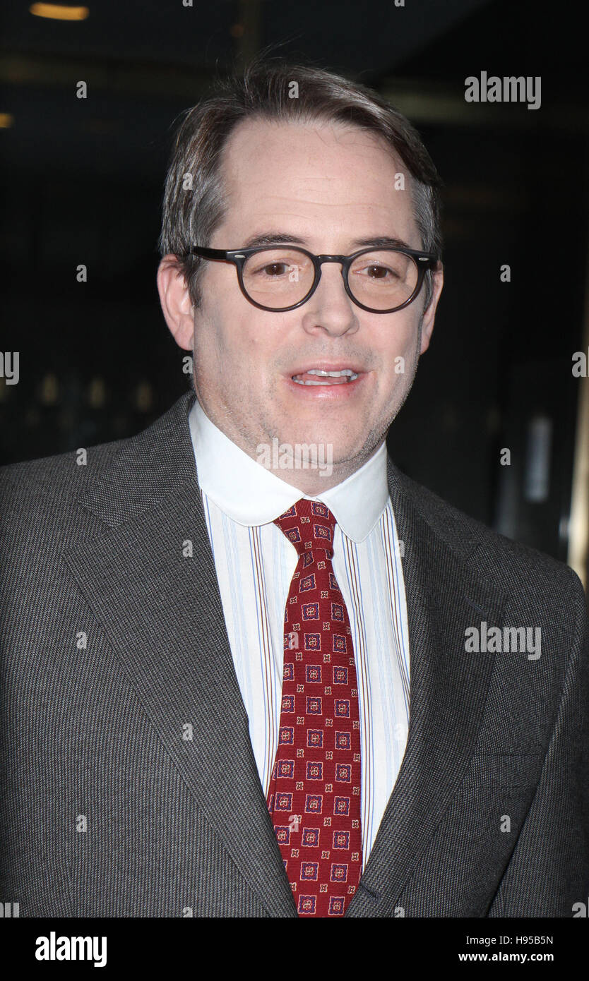 New York, New York, USA. 18th Nov, 2016. Matthew Broderick at Today ...
