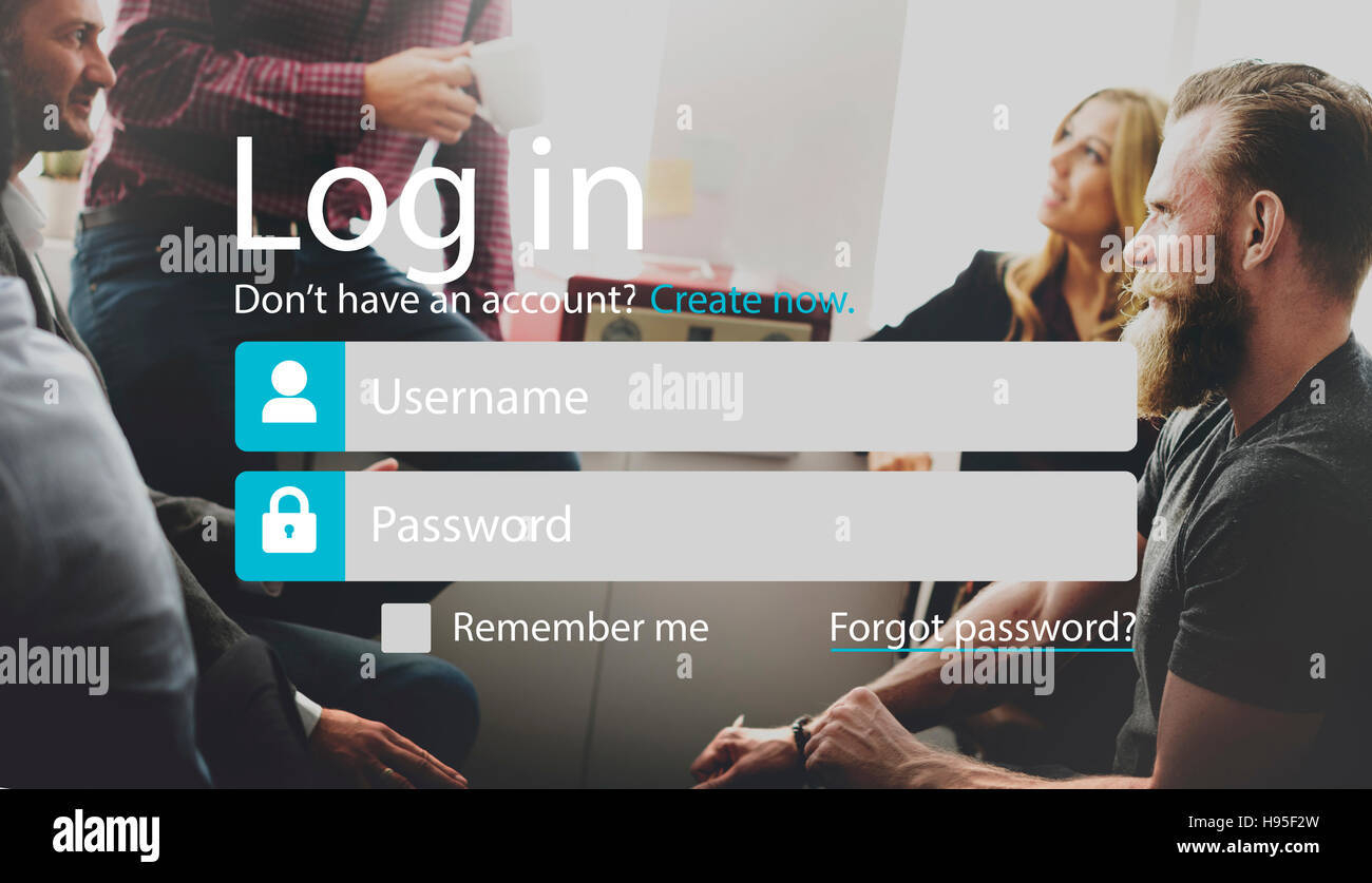 Log-in Apply Enter Join Membership Register Concept Stock Photo - Alamy