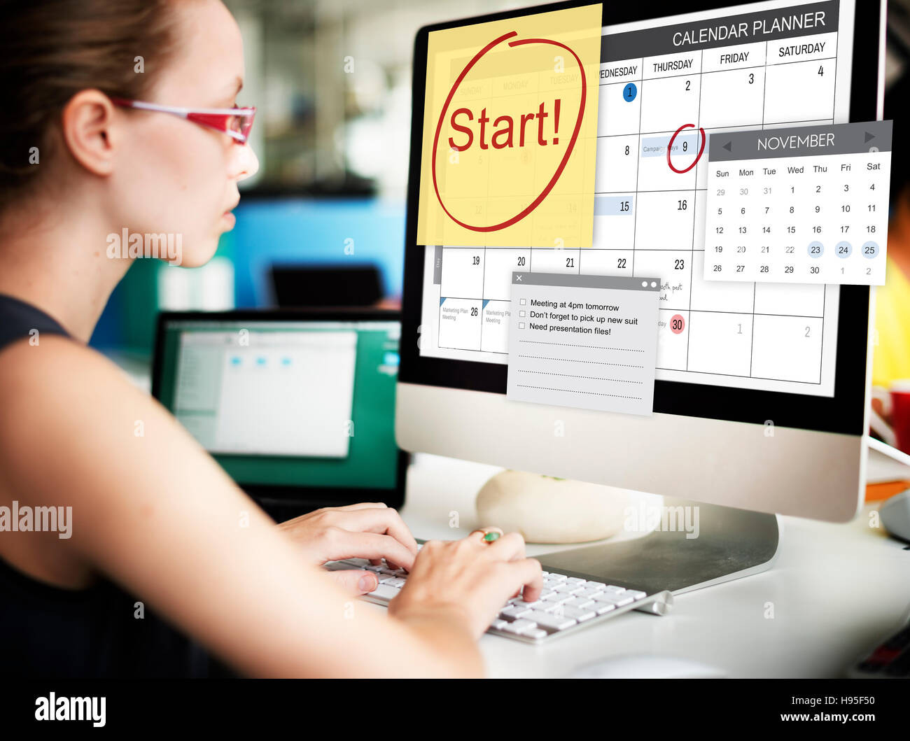 Start Ready Begining First Launch Concept Stock Photo - Alamy