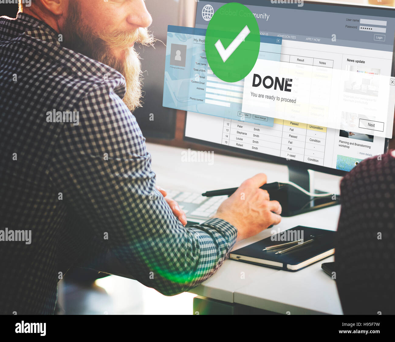 Done Achievement Finished Success Ready Concept Stock Photo - Alamy