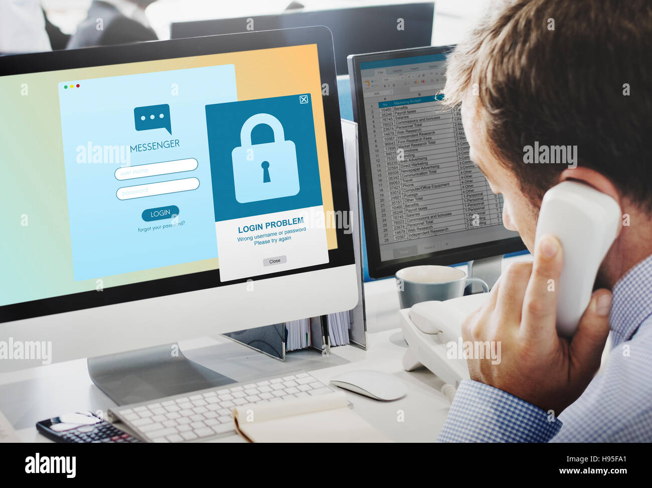 Security Register Account Apply Concept Stock Photo - Alamy