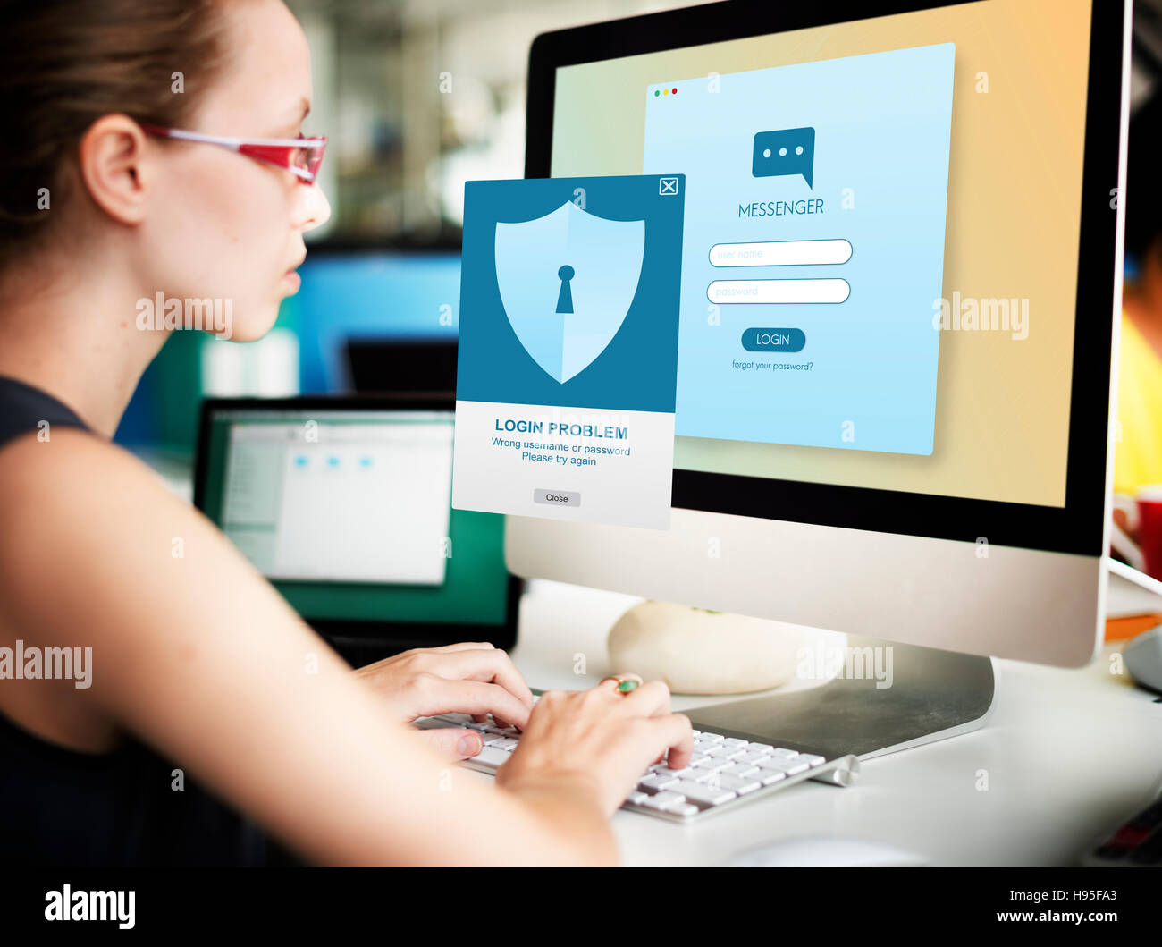 Security Register Account Apply Concept Stock Photo - Alamy