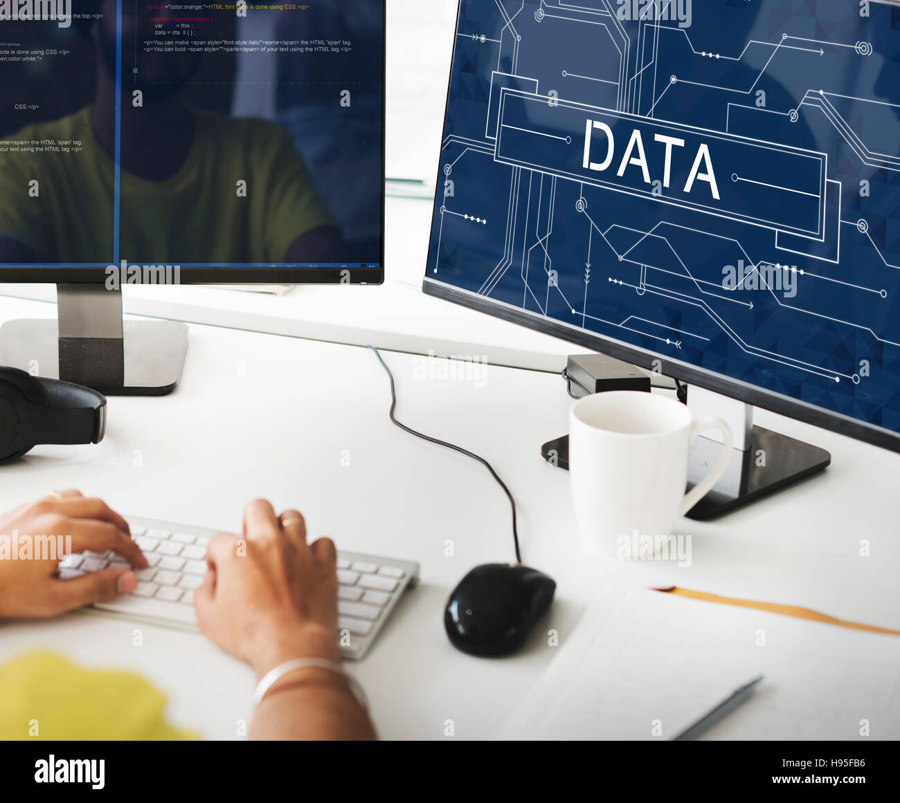 Data Circuit Borad Technology Futuristic Information Concept Stock ...