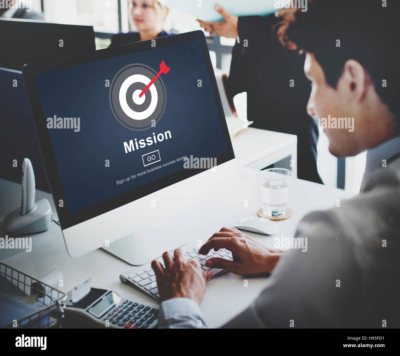 Mission Objective Goals Target Vision Strategy Concept Stock Photo - Alamy