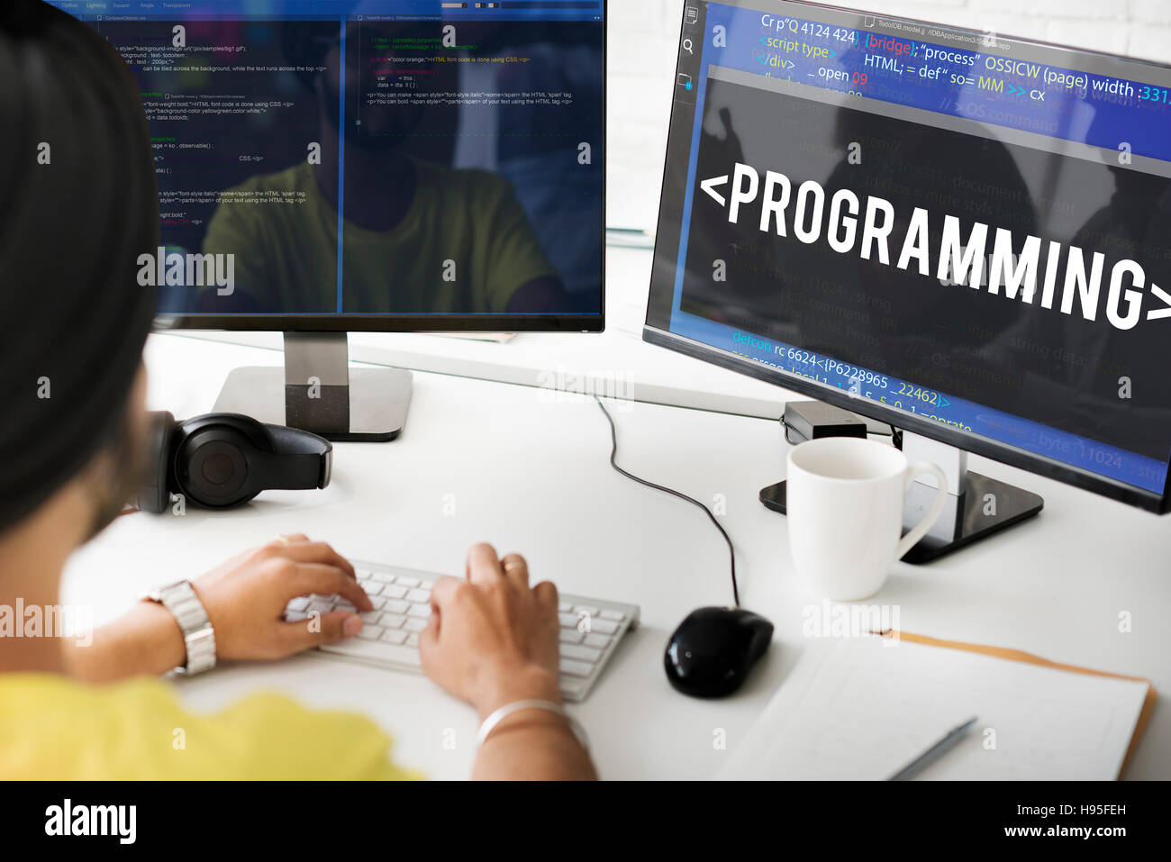 Programming Technology Networking Coding Concept Stock Photo - Alamy