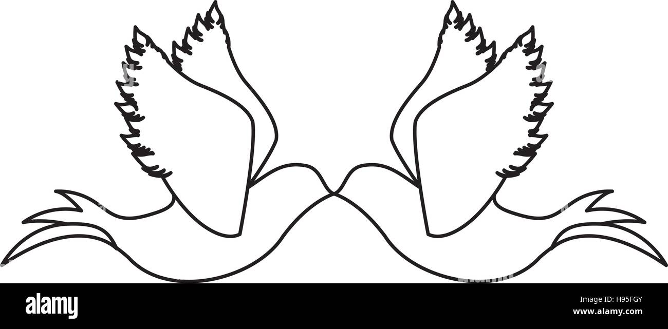 Two doves Stock Vector Images - Alamy