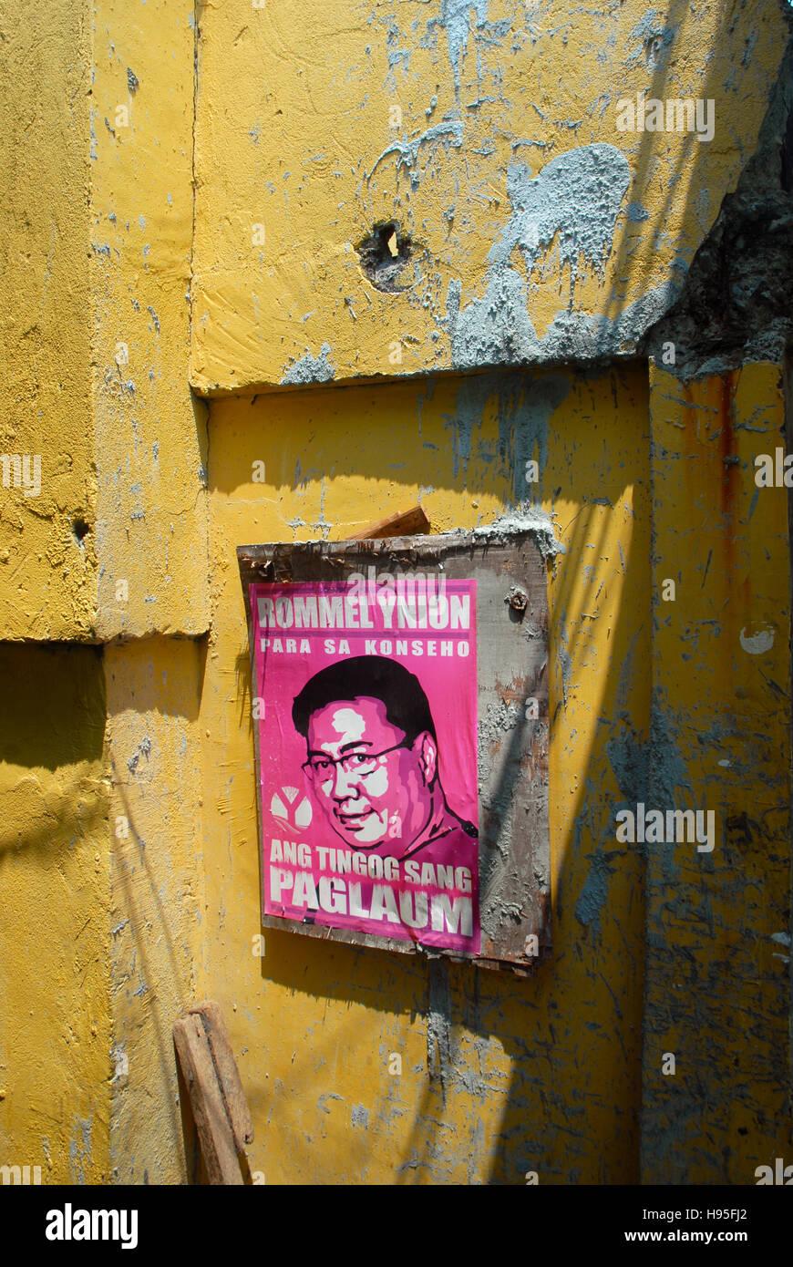 Election time in Philippines 2016, campaign poster of Rodrigo Duterte ...