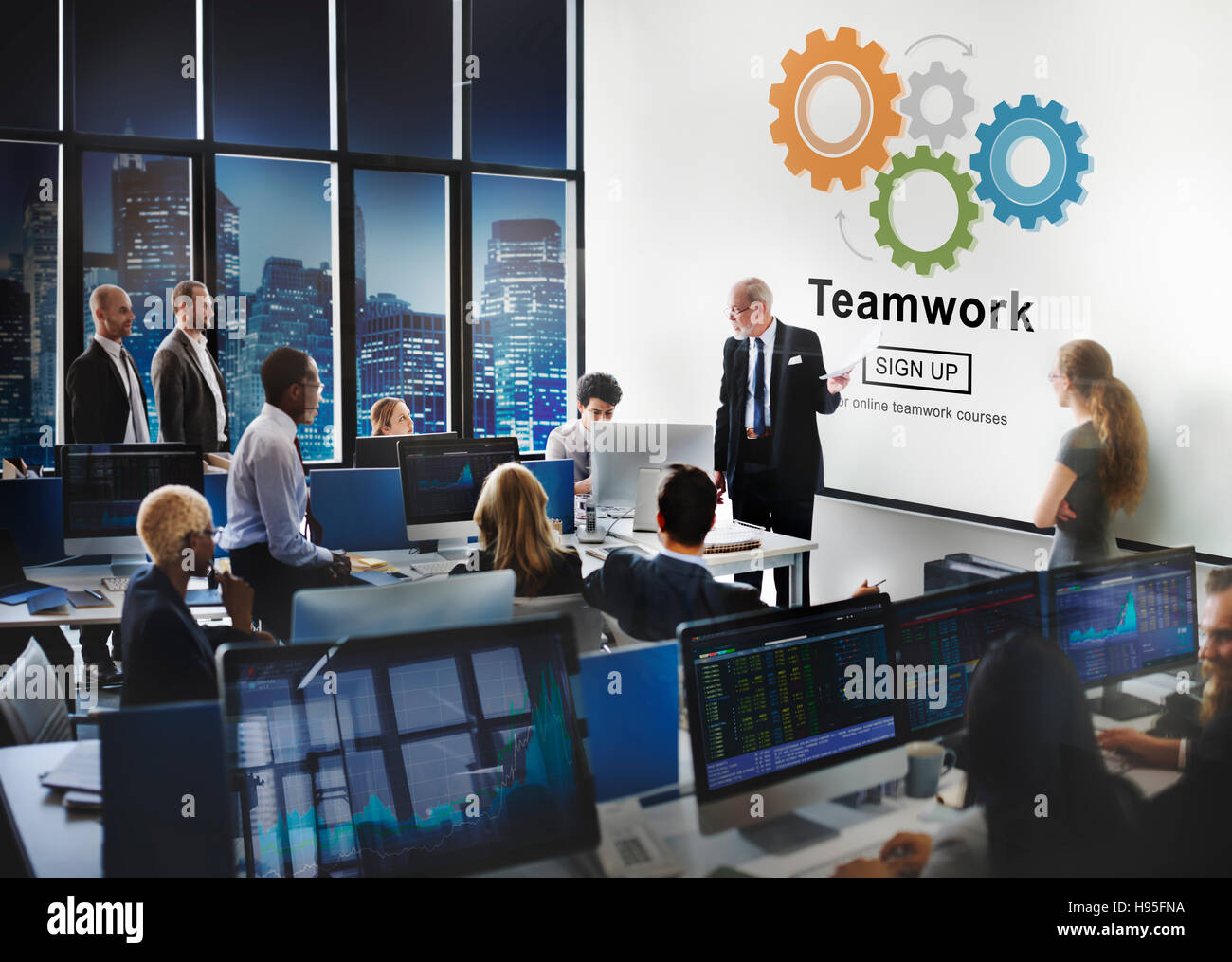 Team Teamwork Collaboration Cooperation Concept Stock Photo - Alamy