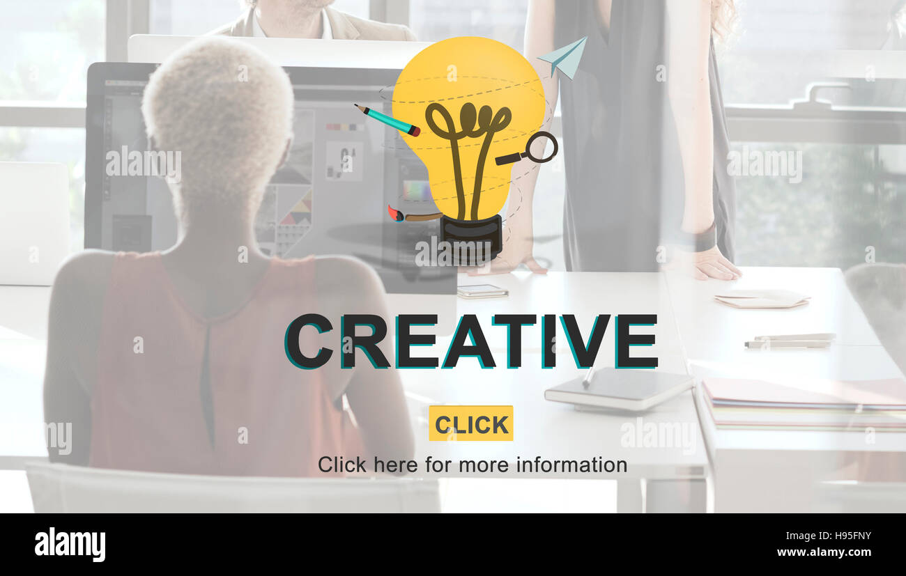 Creative Ideas Imagination inspiration Light Bulb Concept Stock Photo ...