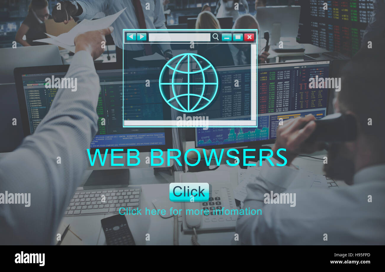 Web Browsers Global Page Site Interface Concept Stock Photo - Alamy