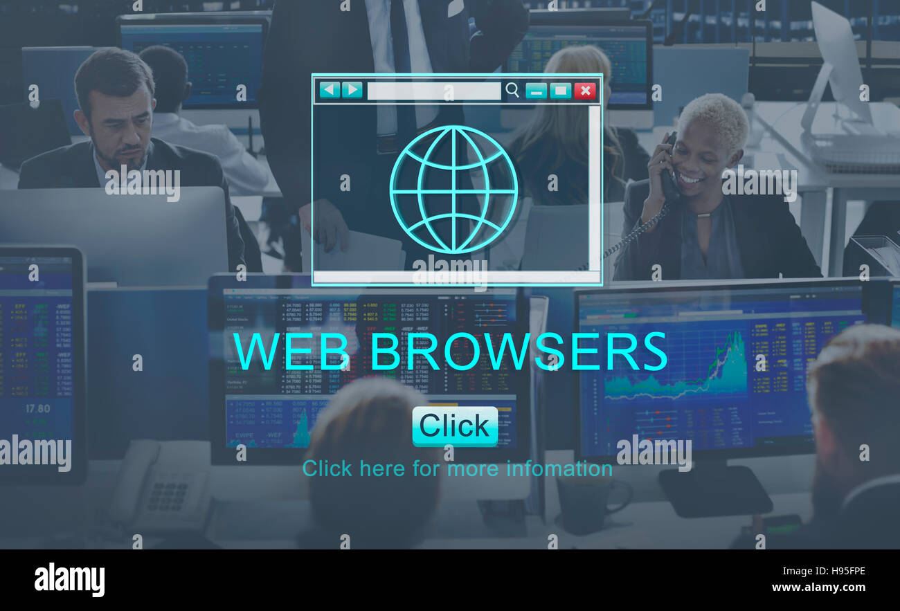 Web Browsers Global Page Site Interface Concept Stock Photo - Alamy