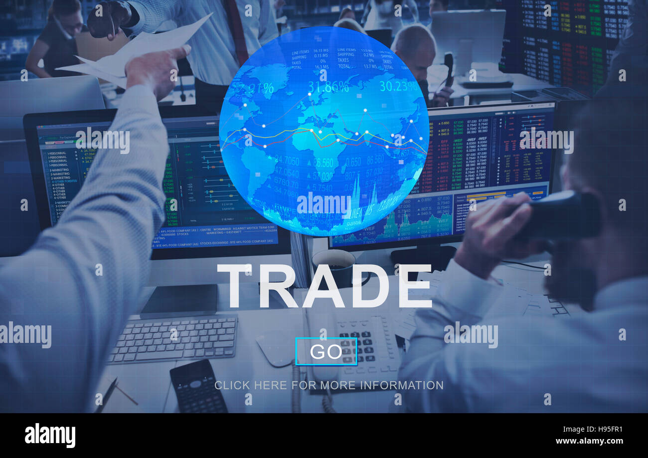 Trade Barter Commerce Exchange Merchandise Concept Stock Photo - Alamy