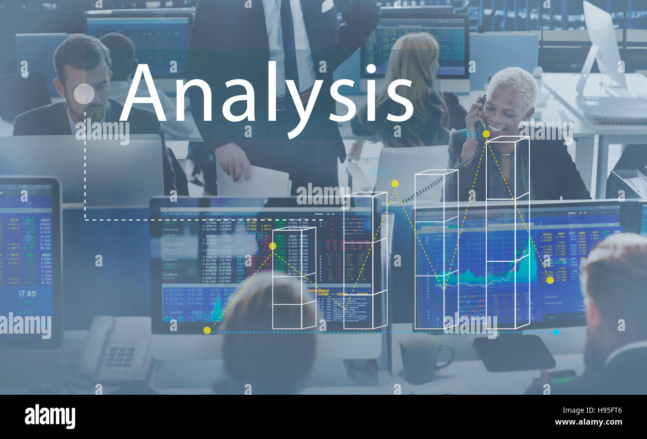 Bar Graph Statistics Analysis Business Concept Stock Photo - Alamy