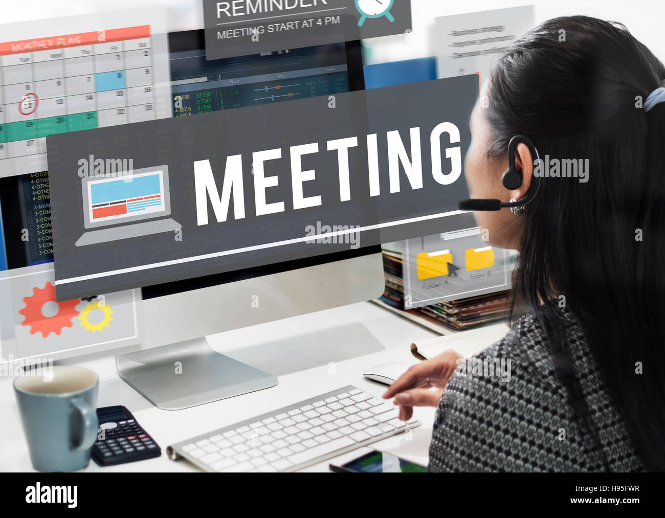 Meeting Conference Business Information Concept Stock Photo - Alamy