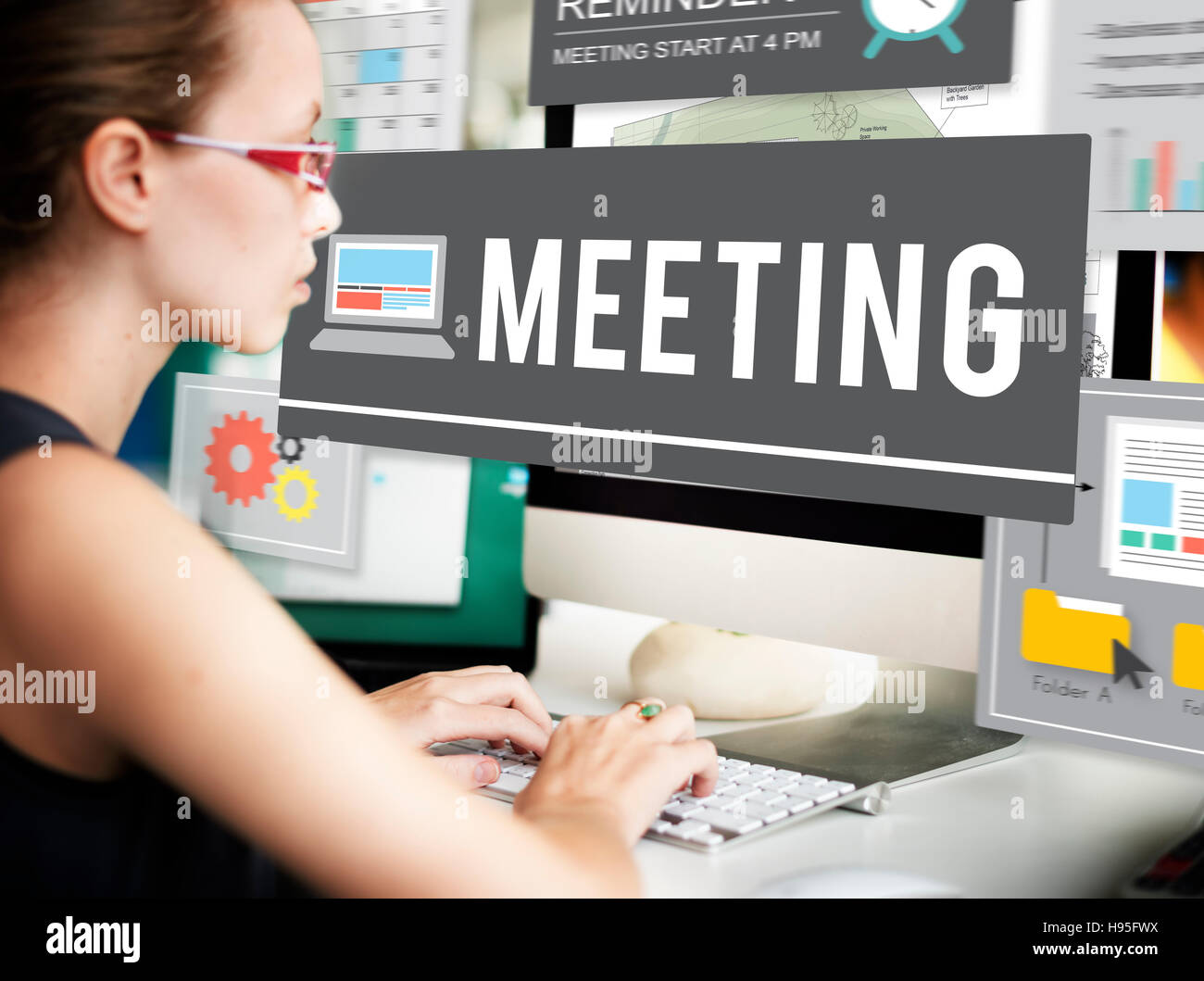Meeting Conference Business Information Concept Stock Photo - Alamy