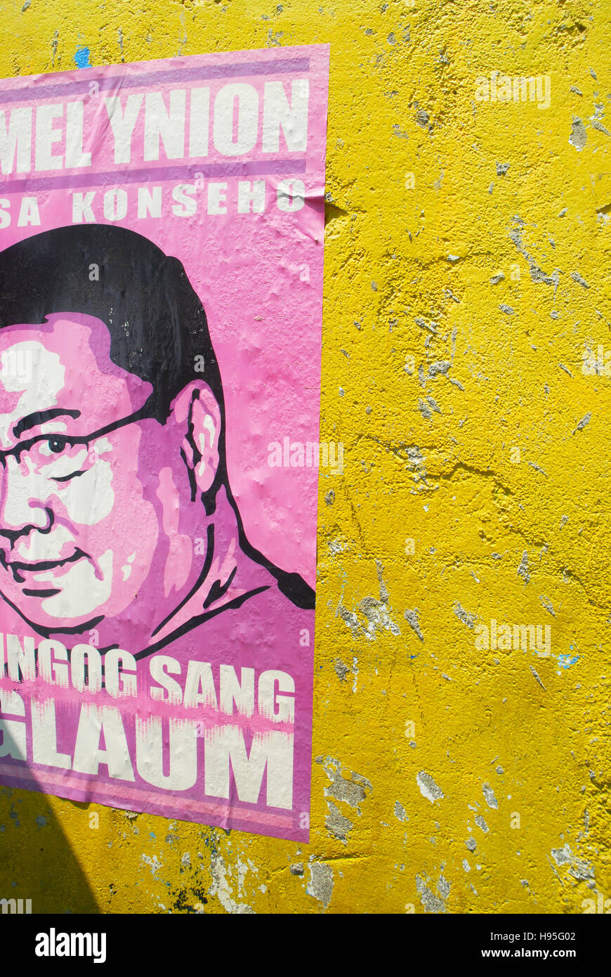 Election time in Philippines 2016, campaign poster of Rodrigo Duterte ...