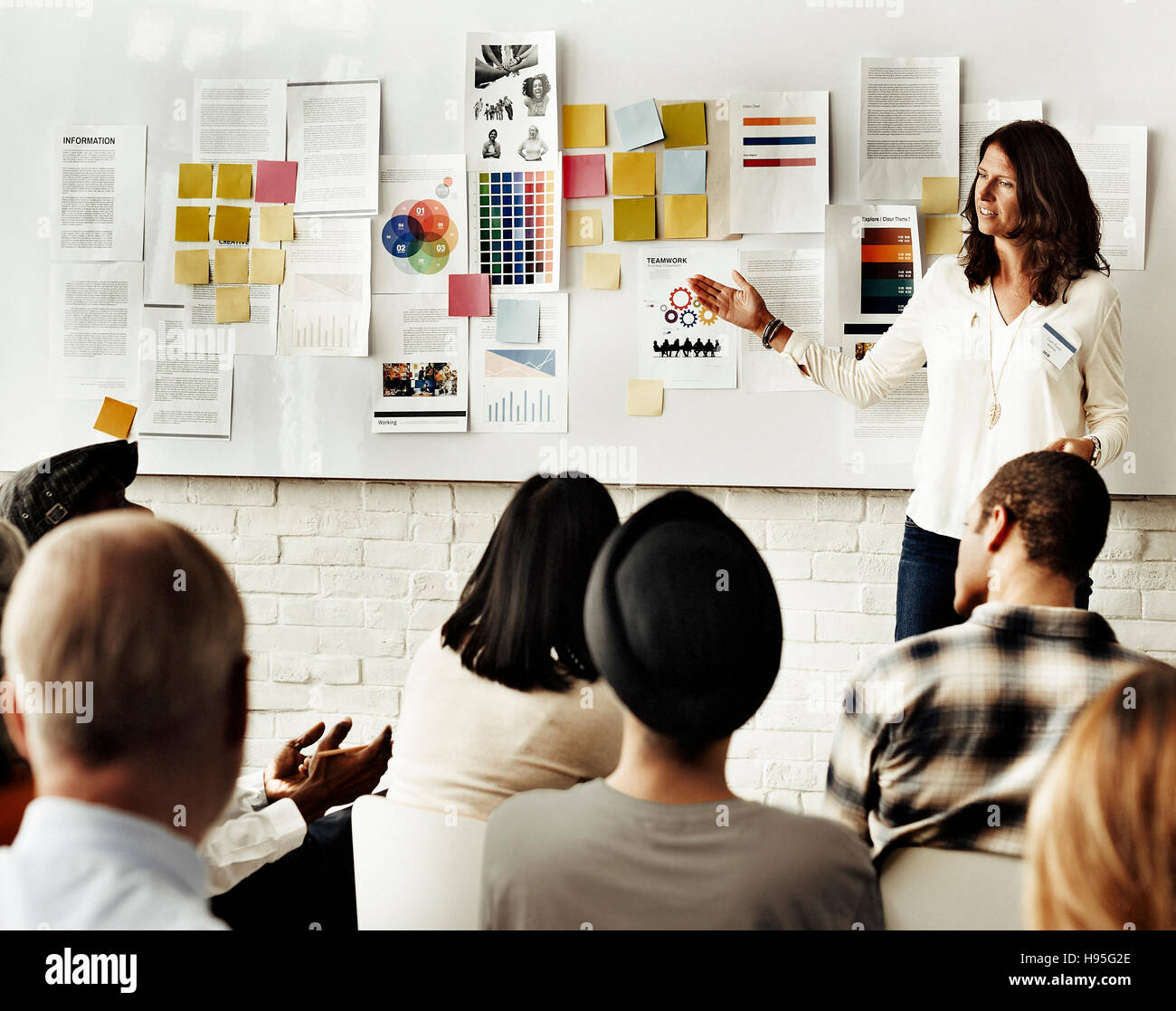 Design Team Meeting Presentation Creative Concept Stock Photo - Alamy