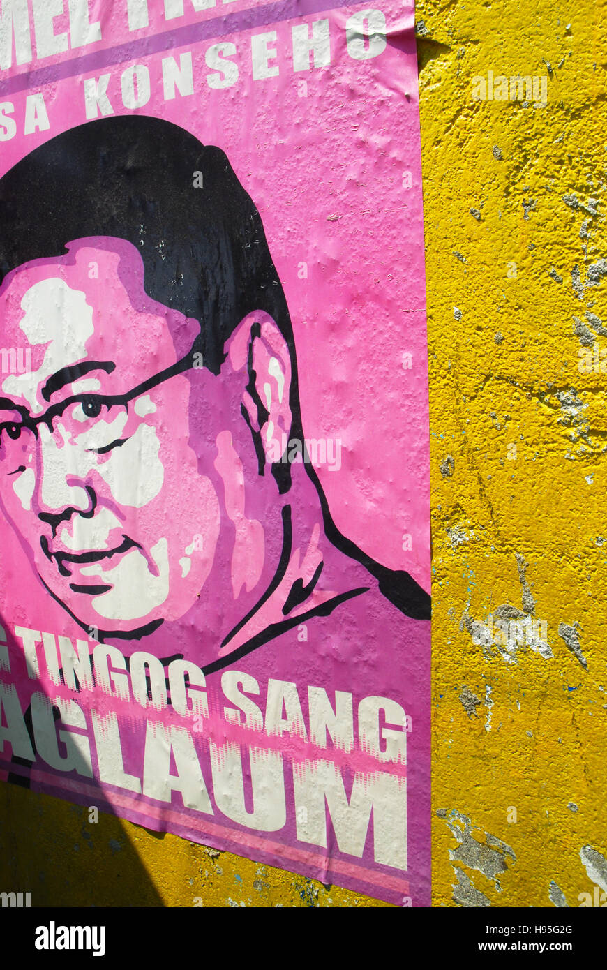 Election time in Philippines 2016, campaign poster of Rodrigo Duterte ...