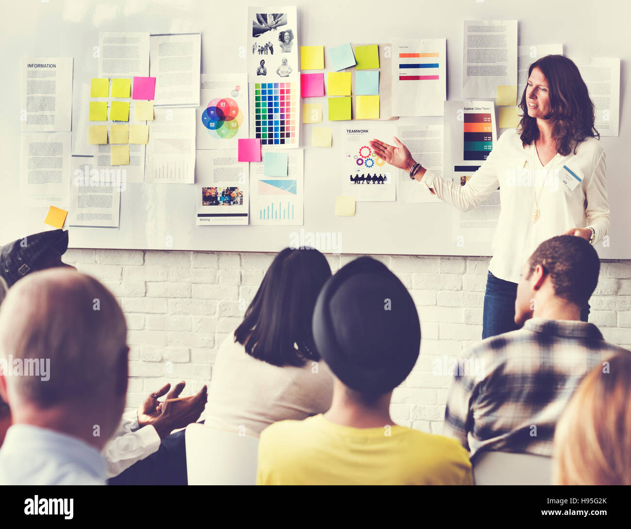 Design Team Meeting Presentation Creative Concept Stock Photo - Alamy