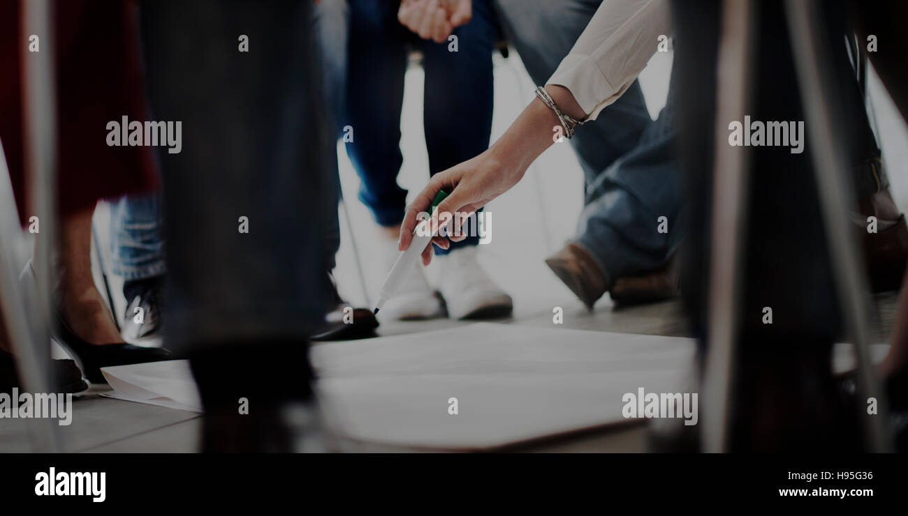 Team Teamwork Meeting Start up Concept Stock Photo - Alamy