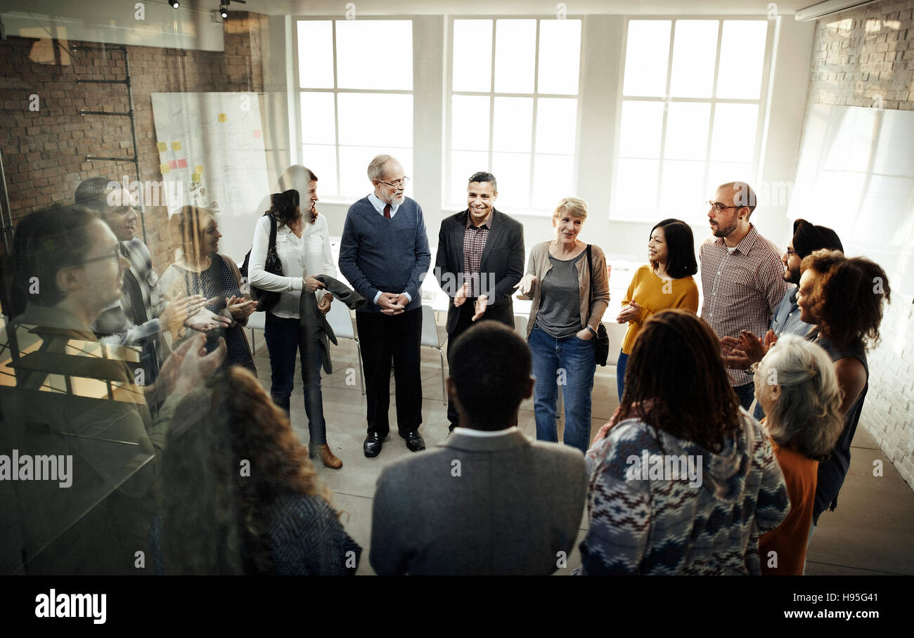 Corporate Communication Business Sharing Support Concept Stock Photo ...