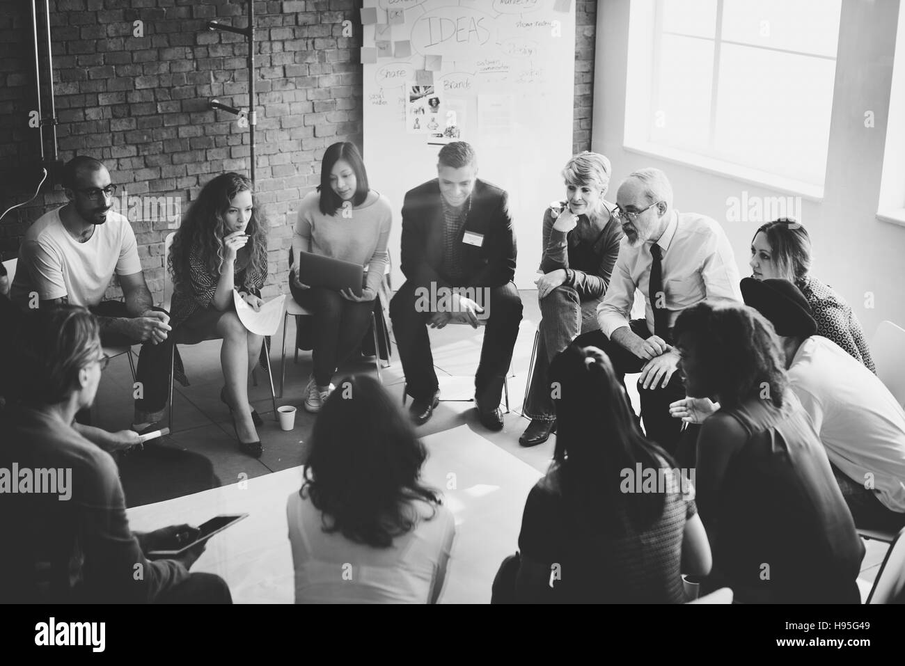 Team Teamwork Meeting Start up Concept Stock Photo - Alamy