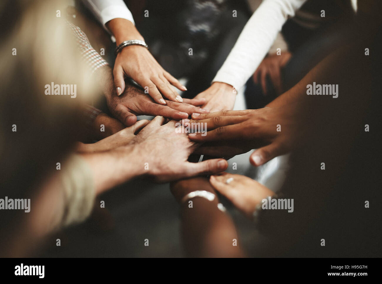 Team hands concept together hi-res stock photography and images - Alamy