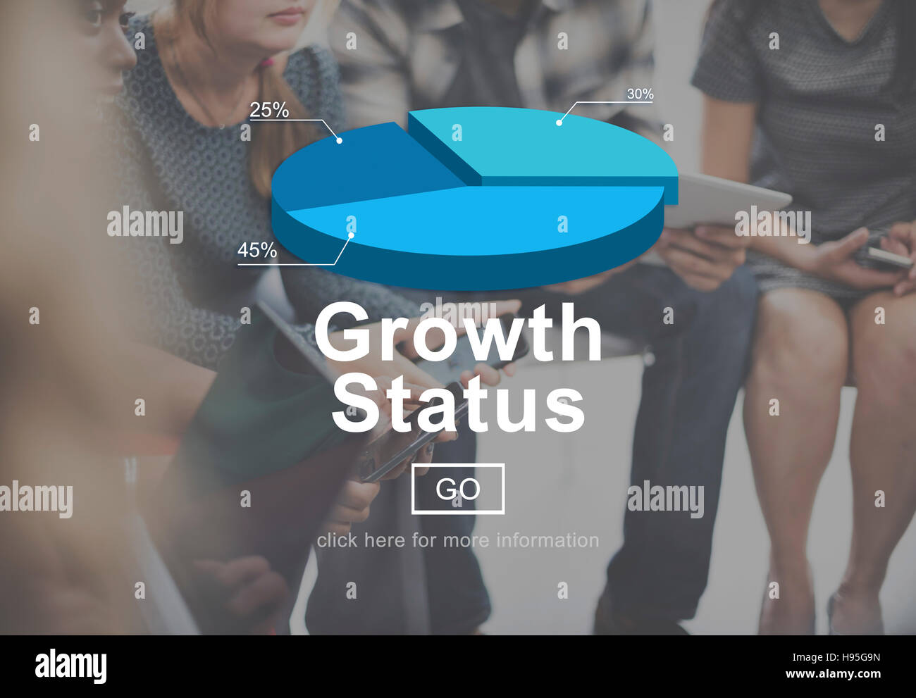Growth Status Technology Online Website Concept Stock Photo - Alamy