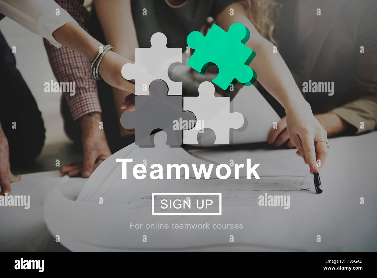 Team Teamwork Partnership Alliance Unity Concept Stock Photo - Alamy