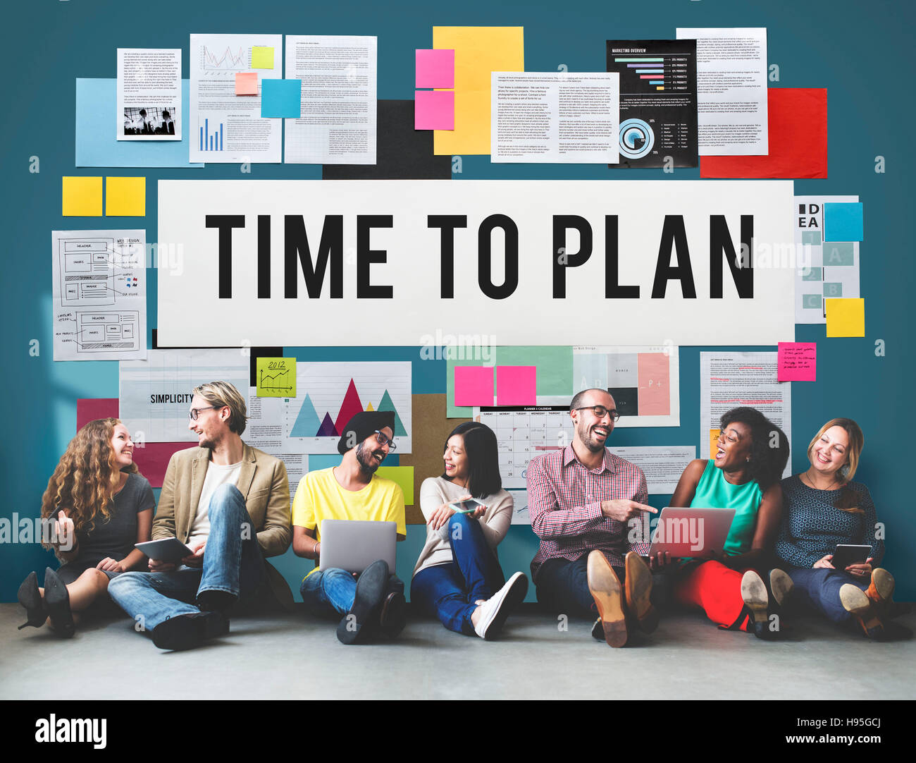 Time To Plan Organizer Date Management Concept Stock Photo - Alamy