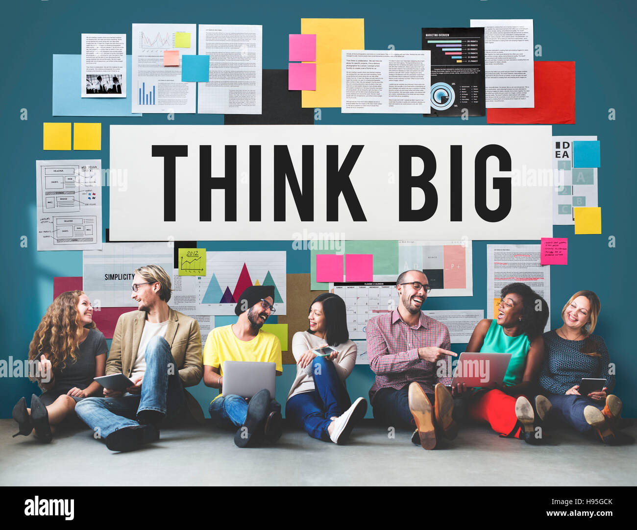 Think Big Attitude Inspiration Concept Stock Photo - Alamy