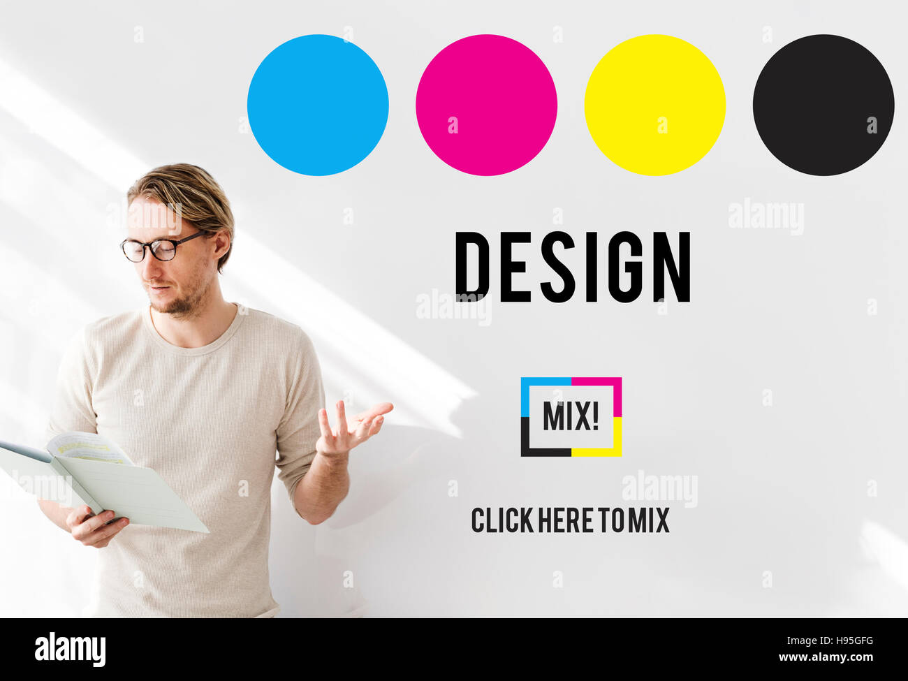 CMYK Ink Design Graphics Creativity Concept Stock Photo - Alamy