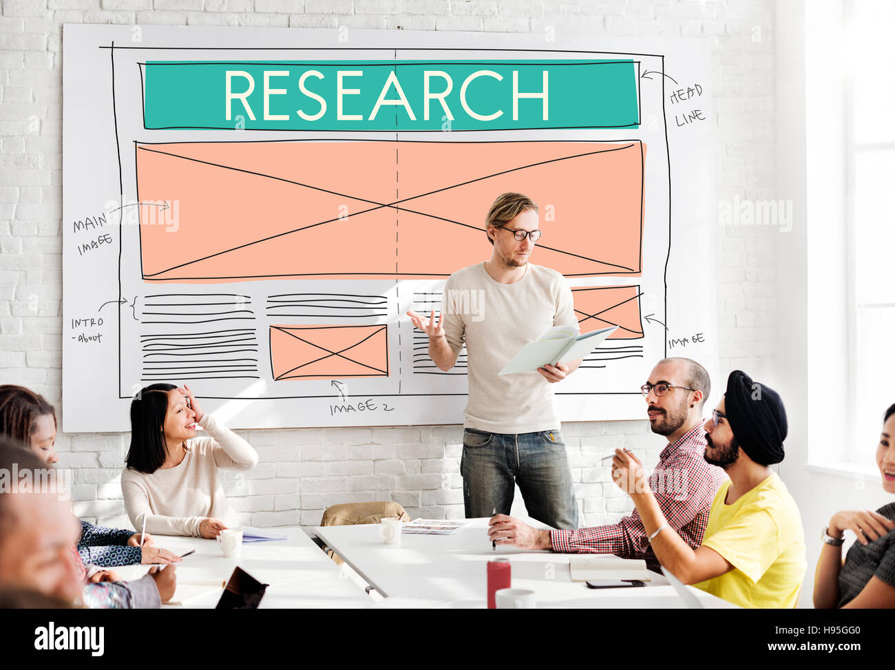 Research Discovery Explanation Information Concept Stock Photo - Alamy